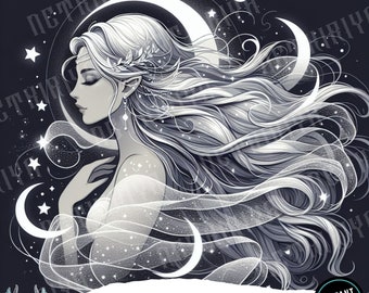 Moon Goddess Profile Picture Set 5 | Discord | Twitch | Youtube ...