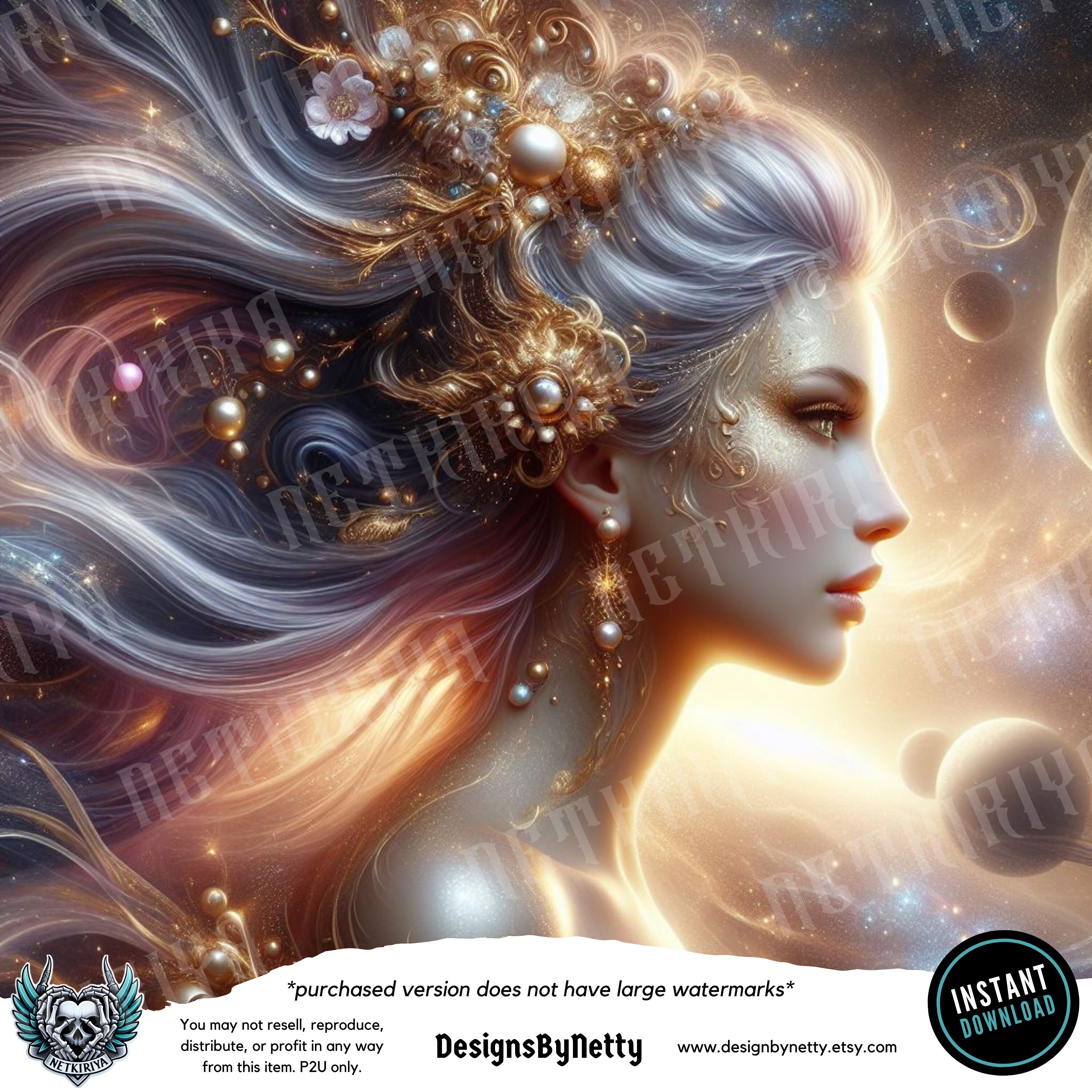 Moon Goddess Profile Picture Set 1 | Discord | Twitch | Youtube ...