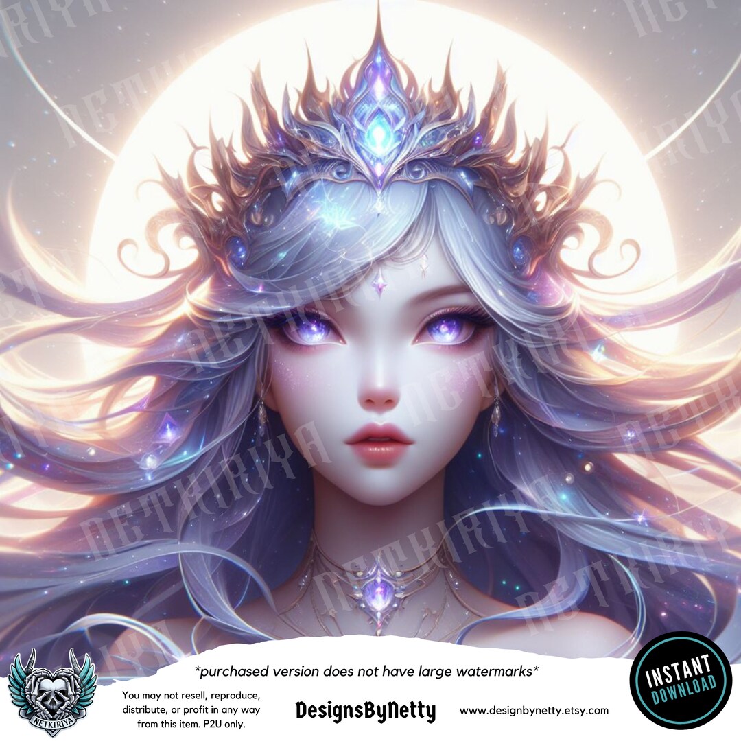 Moon Goddess Profile Picture Set 4 | Discord | Twitch | Youtube ...
