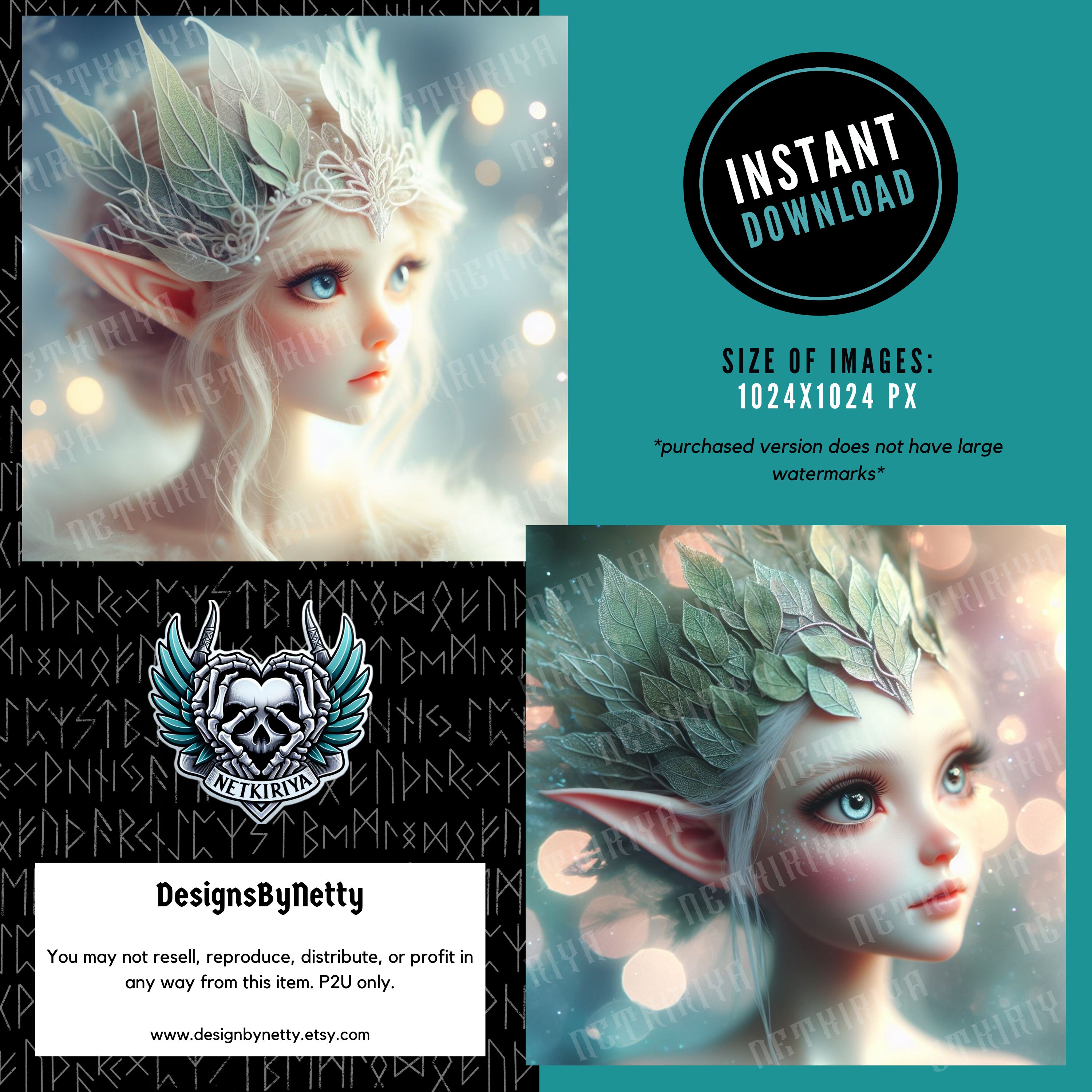 Fantasy Elf Profile Picture Set 7 | Discord | Twitch | Youtube ...