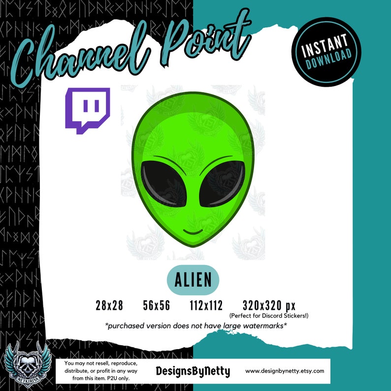 Alien Channel Point PNG | Twitch Emotes | Stream Emotes | Discord ...