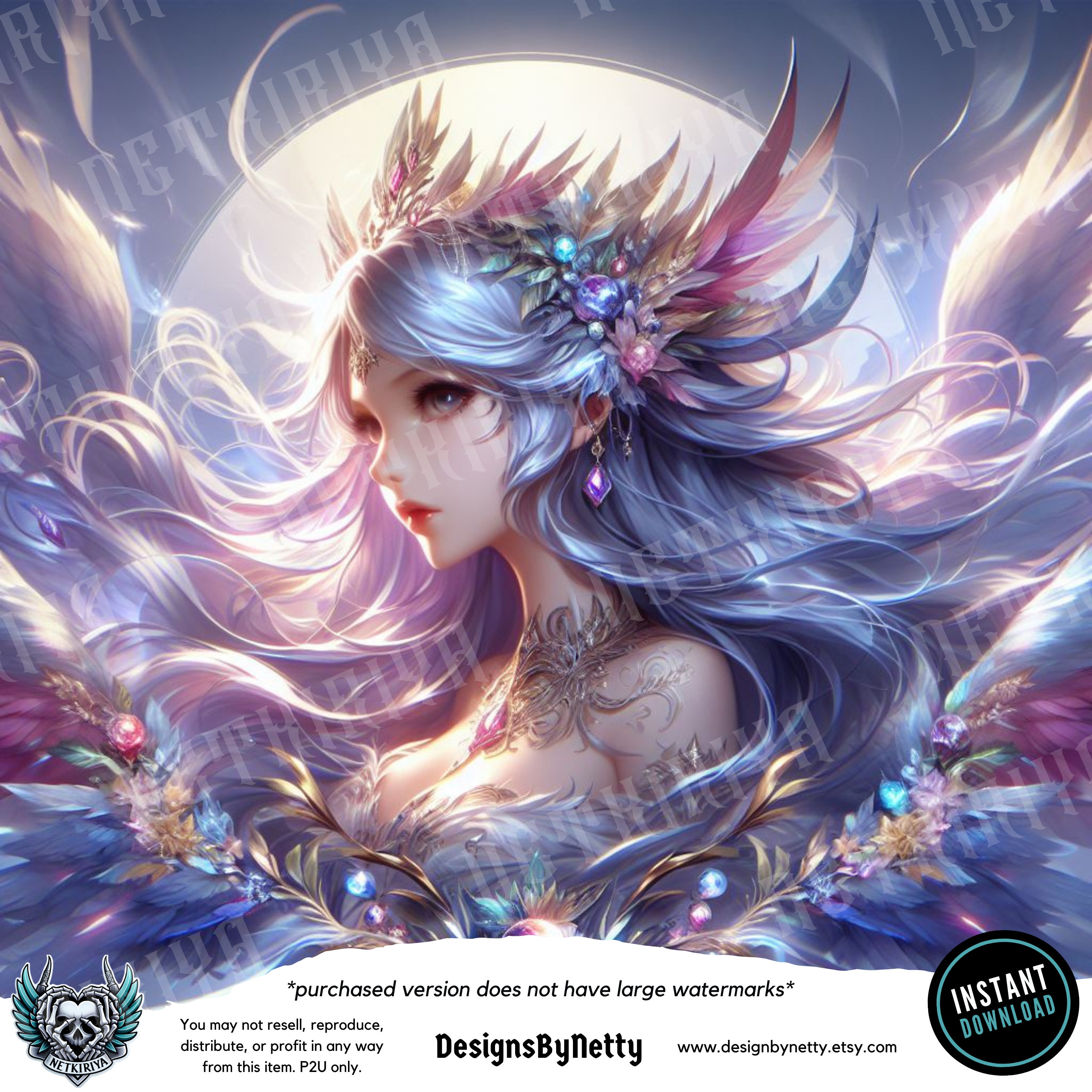 Moon Goddess Profile Picture Set 5 | Discord | Twitch | Youtube ...