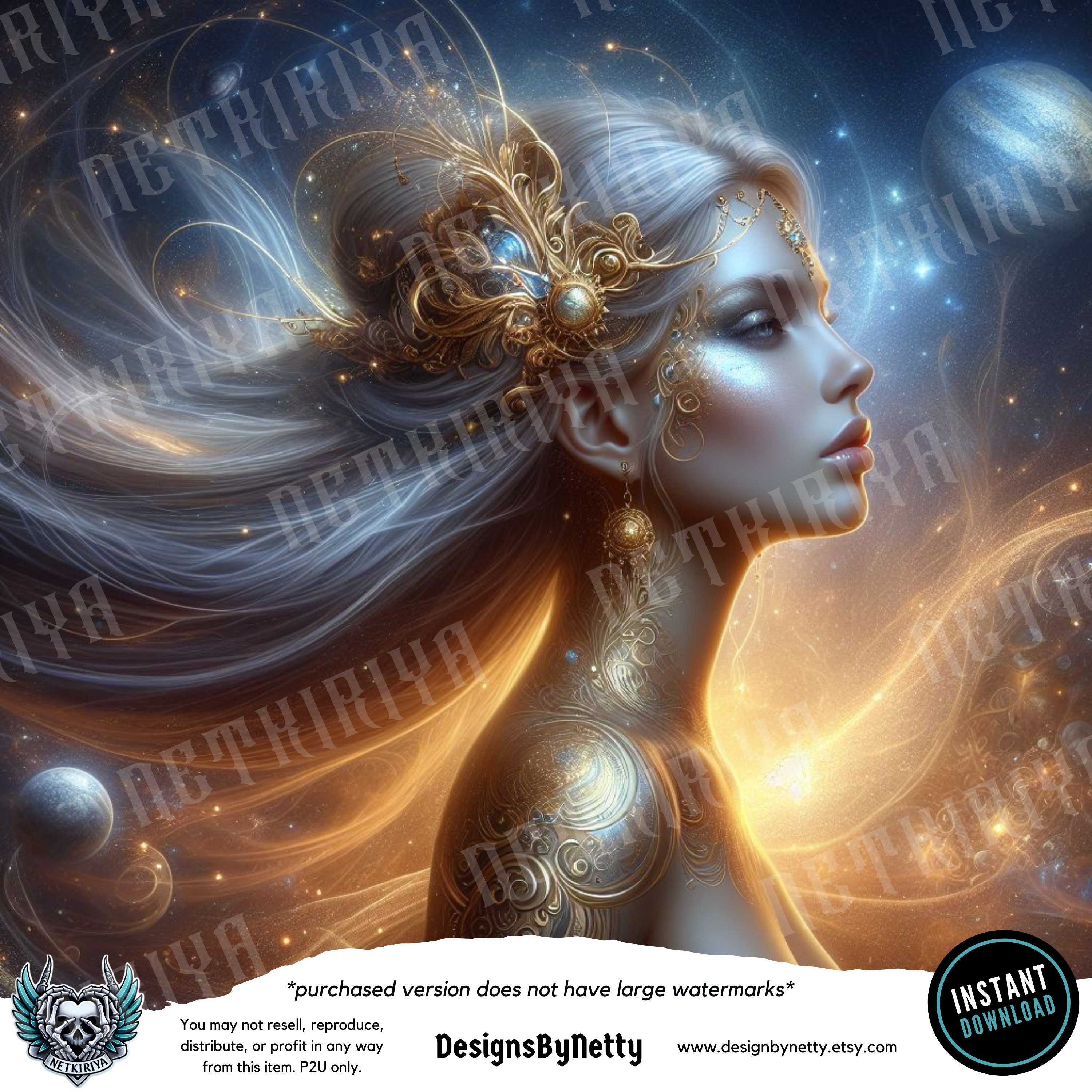 Moon Goddess Profile Picture Set 1 | Discord | Twitch | Youtube ...