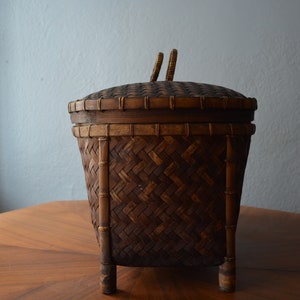 Handmade Sawali Style Bamboo Reed & Grassweave LARGE Basket - Etsy