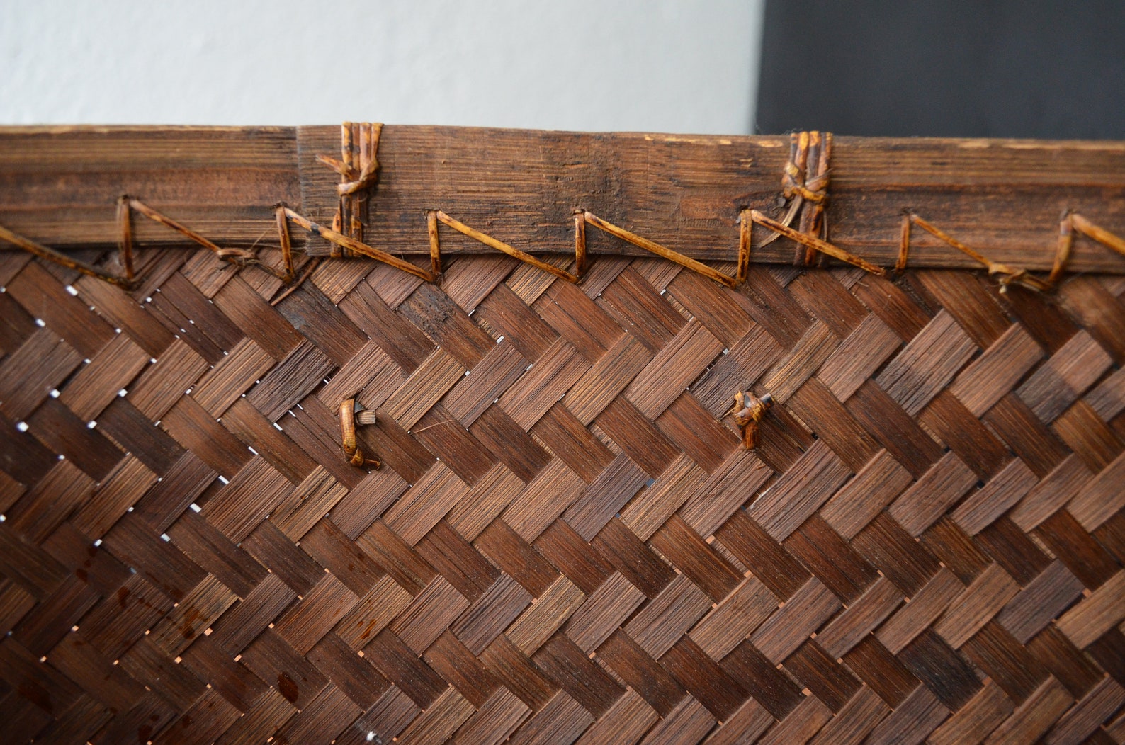 Handmade Sawali Style Bamboo Reed & Grassweave LARGE Basket - Etsy