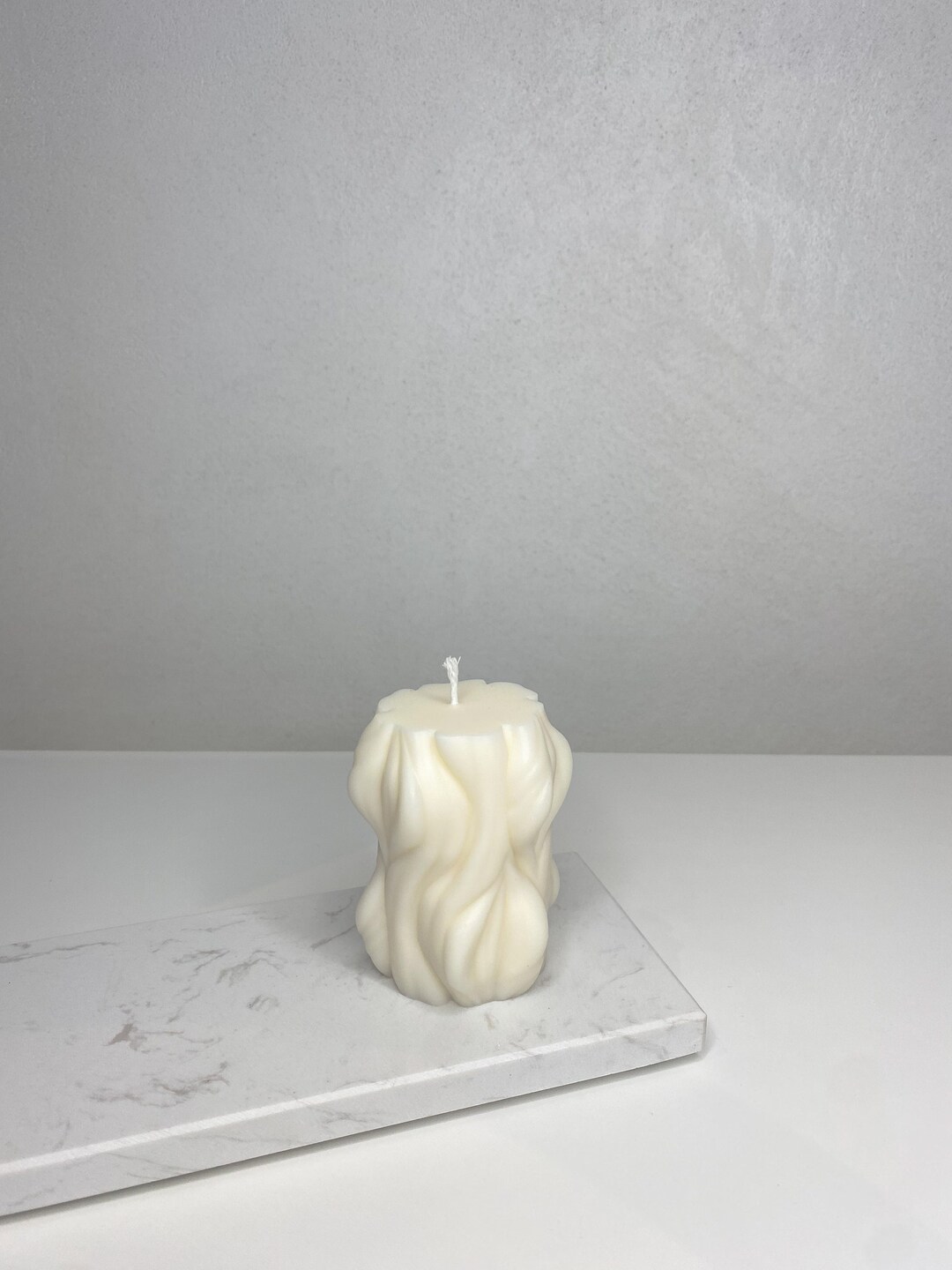 WAVE CANDLE / Wave Candle / Rapeseed Wax / Vegan - Etsy