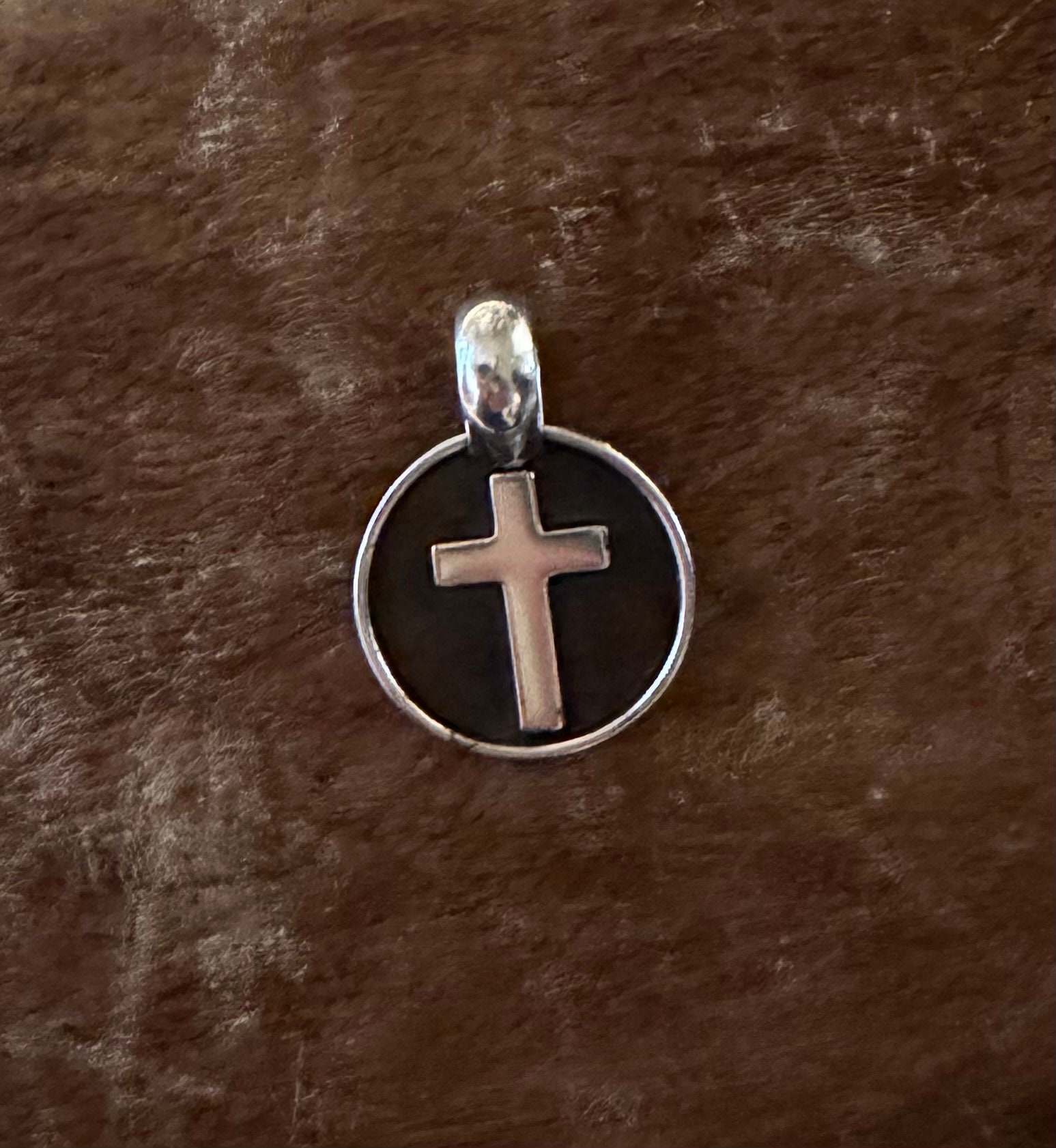 Circle Cross Pendant - Etsy