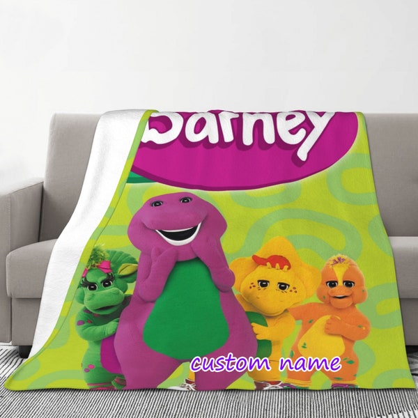 Barney Blanket - Etsy