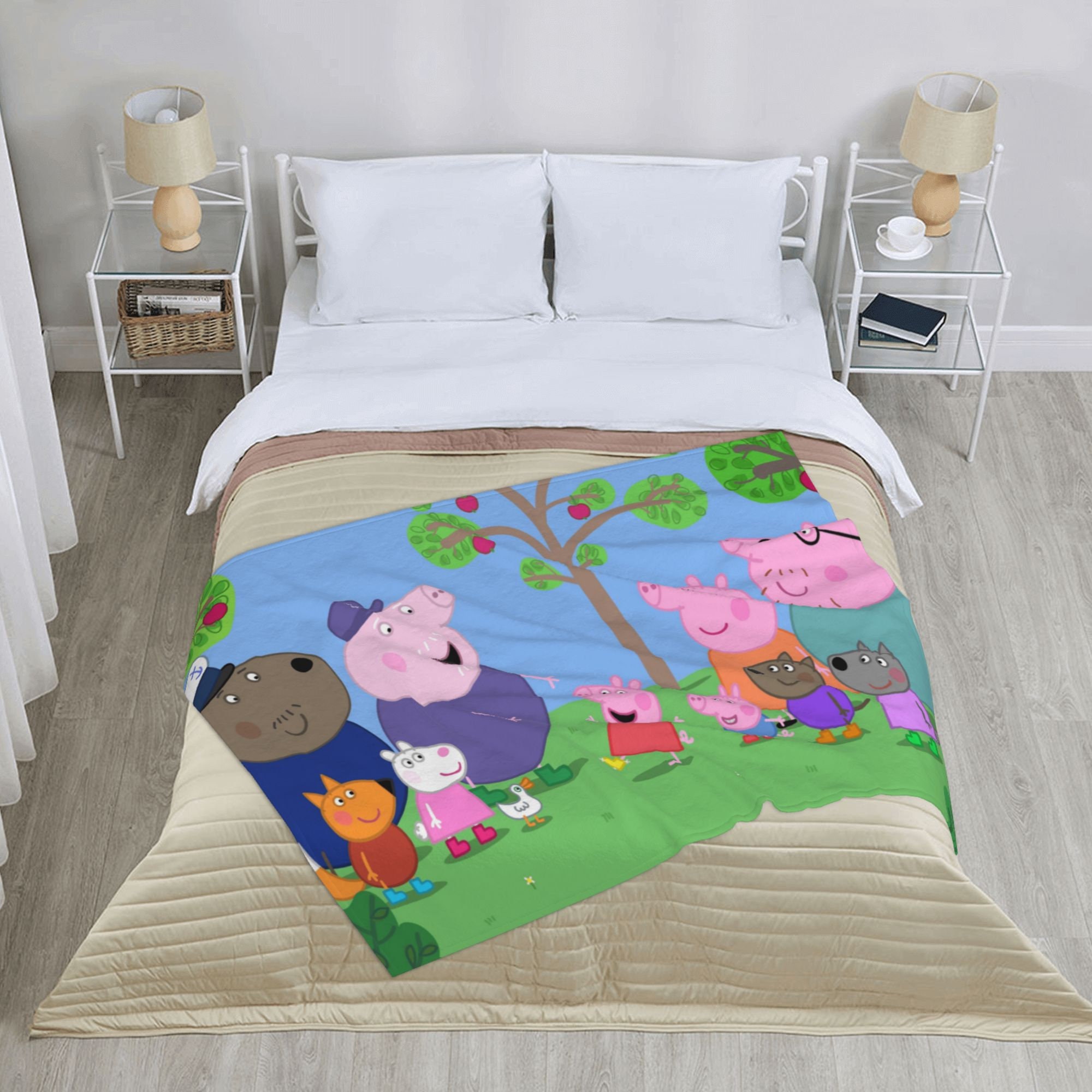 Custom Name Peppa Pig Blanket Personalized Flannel Throw - Etsy