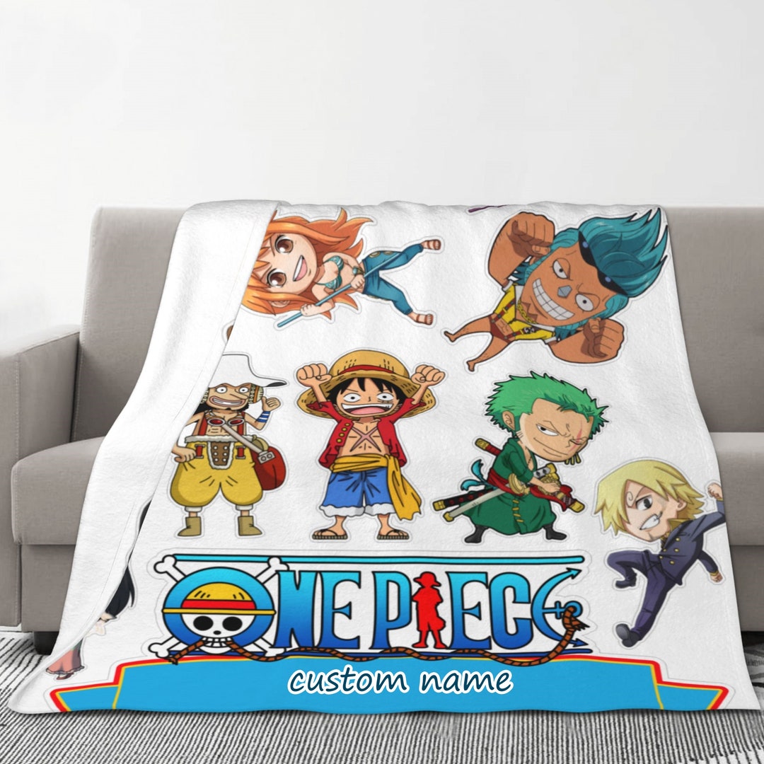 Custom Name Anime One Piece Blanket Personalized Flannel Throw - Etsy