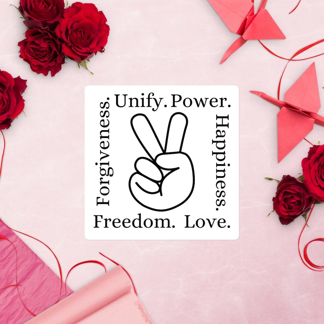 Peace Sign Vinyl Sticker - Great for Water Bottles and Laptops ...