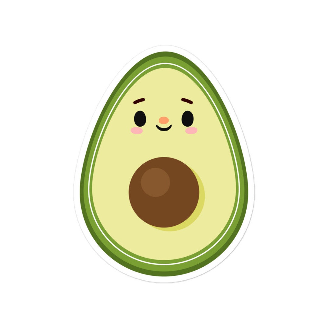 Cute Avocado Vinyl Sticker - Perfect for Hydro Flasks, Water Bottles ...