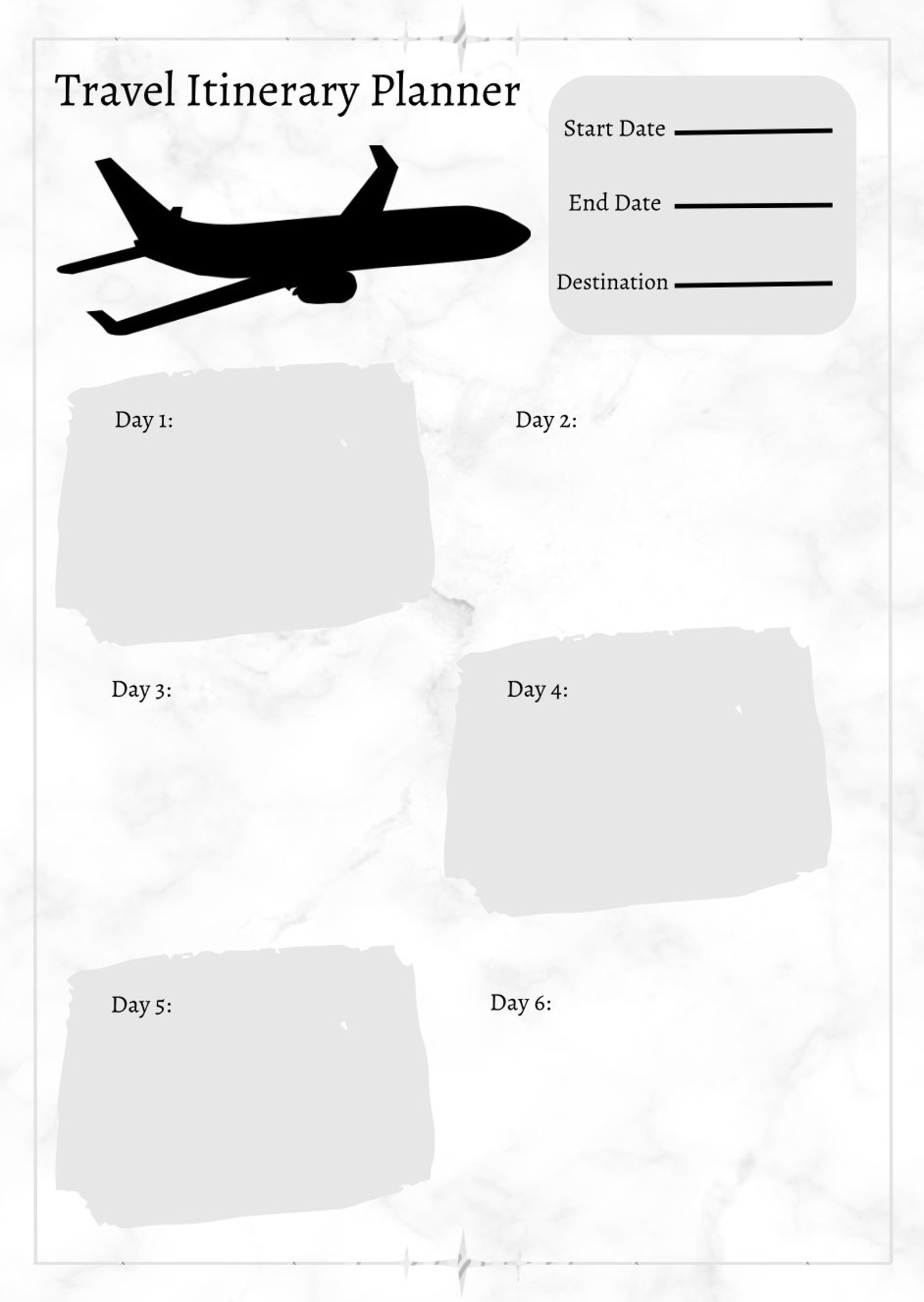 Dubai Travel Itinerary, Travel Itinerary Trip to Dubai Template, 5 Day ...