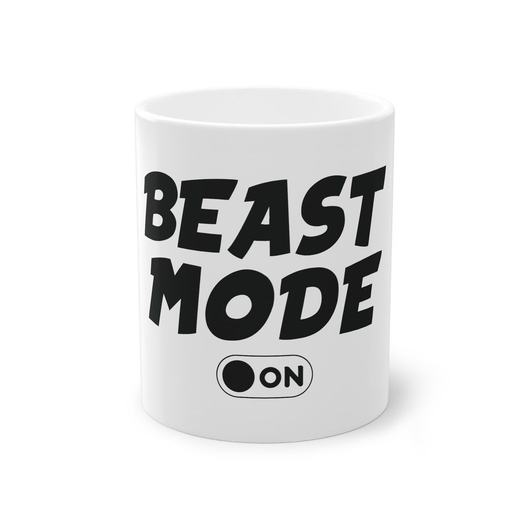 Beast Mode Funny Mug, Funny Mug, Funny Gifts, Birthday Gift, Office Mug ...