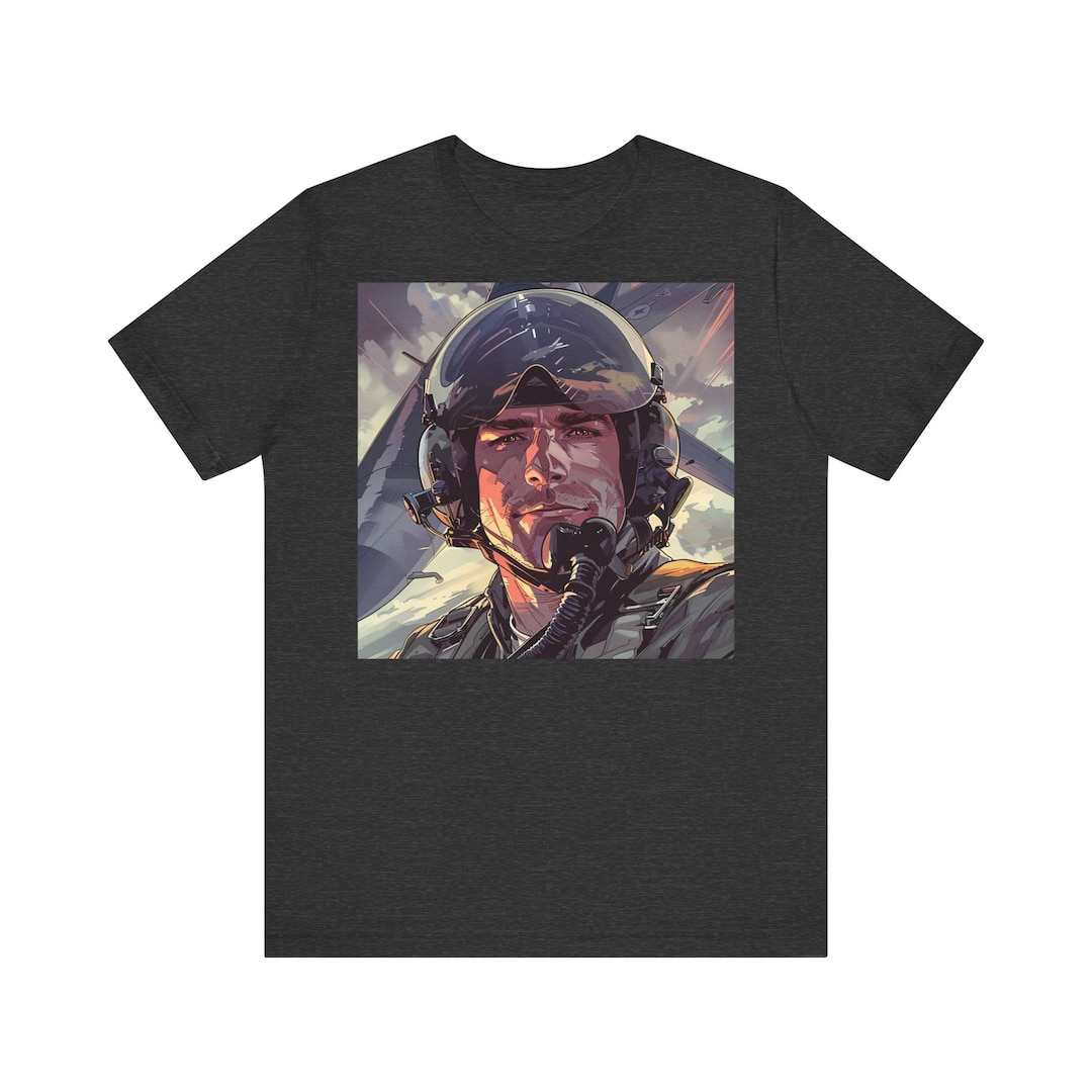 Comic-style Fighter Pilot / Retro / 80s / Aviation Fans - Etsy