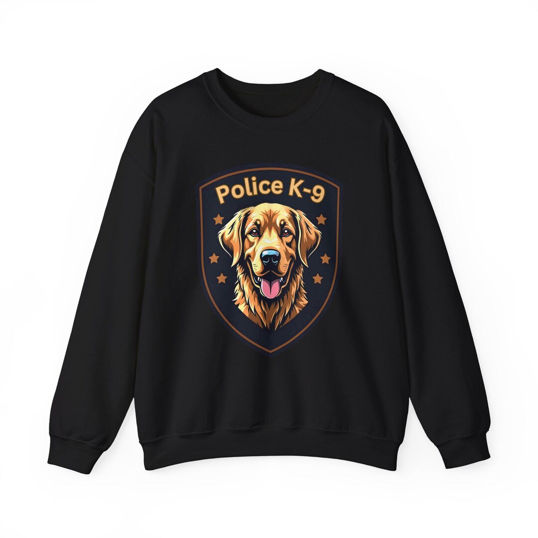 Police K-9 Sweatshirt, Bold K-9 Unit Dog Lover Pullover, Cozy Unisex ...