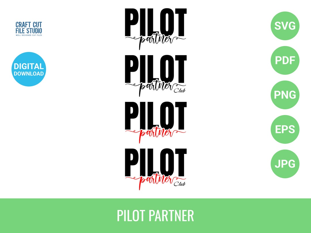 Pilot Partner Svg Pilot Partner Eps Pilot Partner Pdf - Etsy