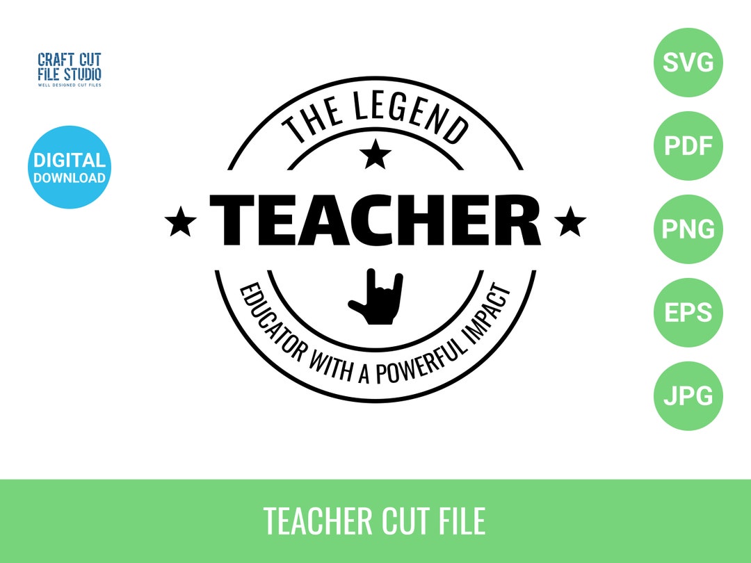 Teacher Svg Teacher Eps Teacher Pdf Teacher Png - Etsy