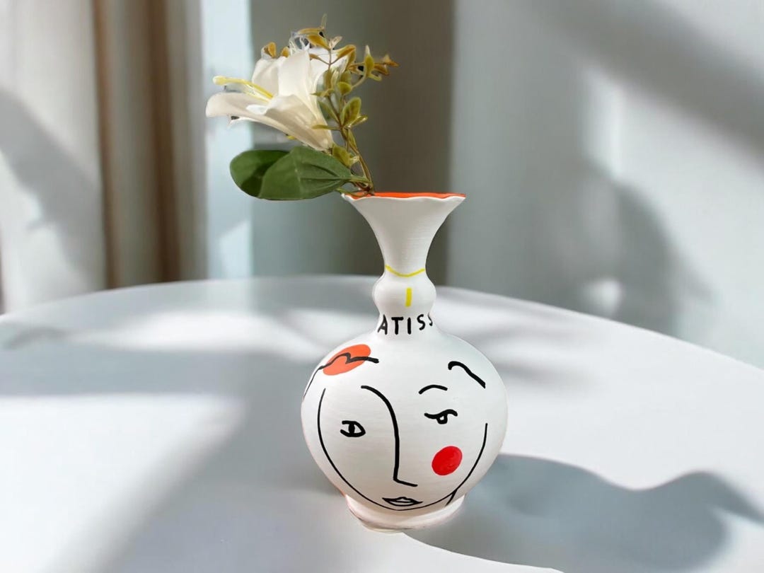 Matisse Art Ceramic Vase | Hand-painted Ceramic Vase | Matisse Vases ...
