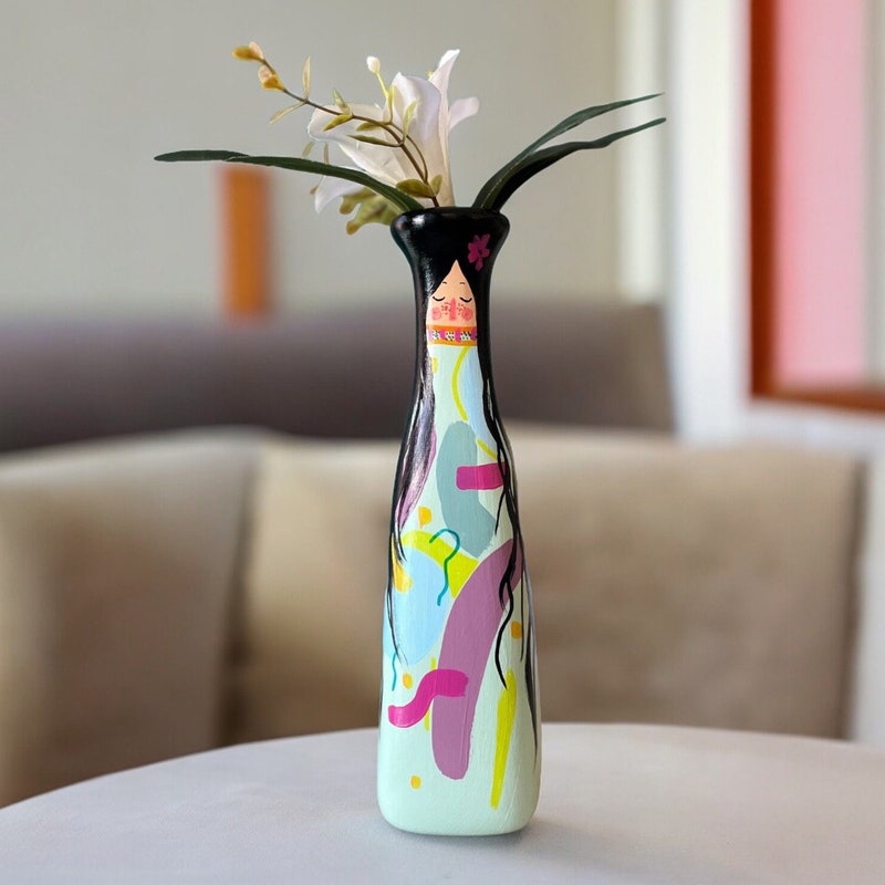 Colorful Flower Vase - Etsy