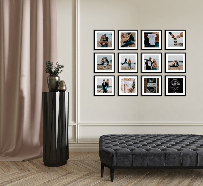Restickable Framed CUSTOM Photos Prints Photo Wall Tiles - Etsy
