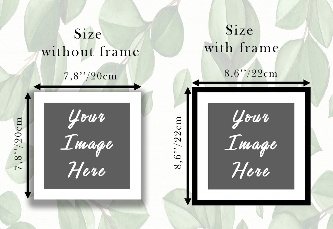 Restickable Framed CUSTOM Photos Prints Photo Wall Tiles - Etsy