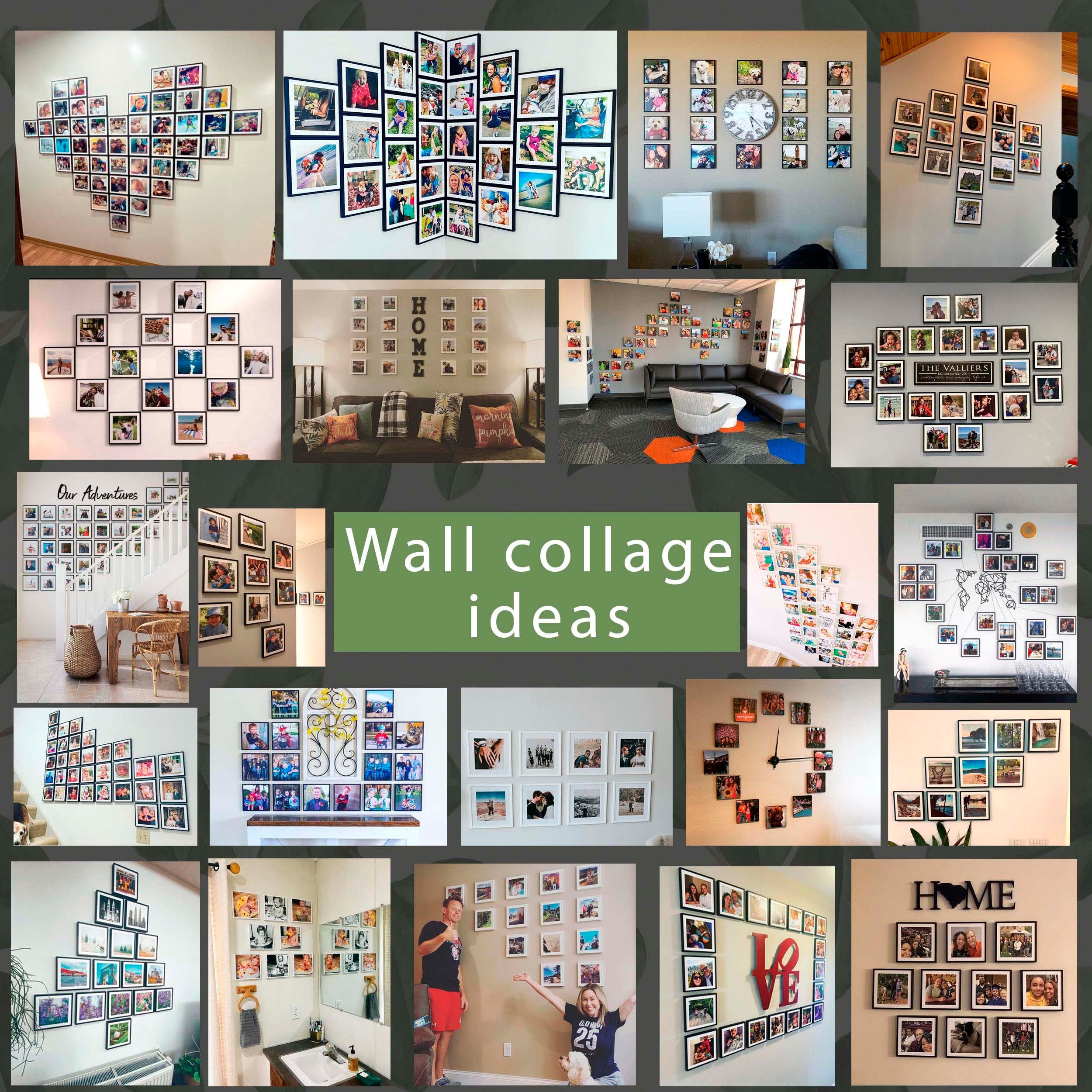 Gallery Wall Kit Square CUSTOM Photo Bundle Framed Photo Wall - Etsy