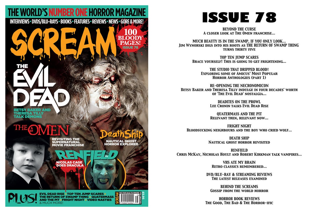 Horror Magazine / Scream Magazine / Issue 78 / Scream / Omen / - Etsy