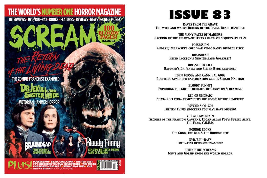 Horror Magazine / Scream Magazine / Issue 83 / Living Dead / Braindead ...