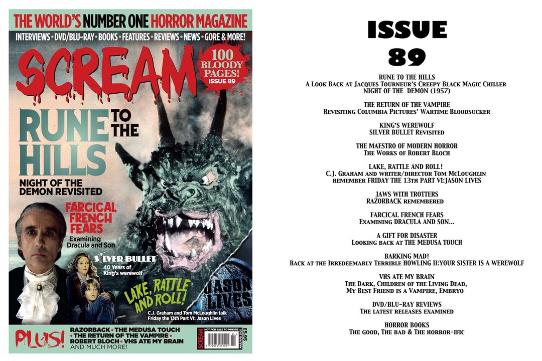 Horror Mag / Scream Magazine / Issue 89 / Silver Bullet / Hammer ...