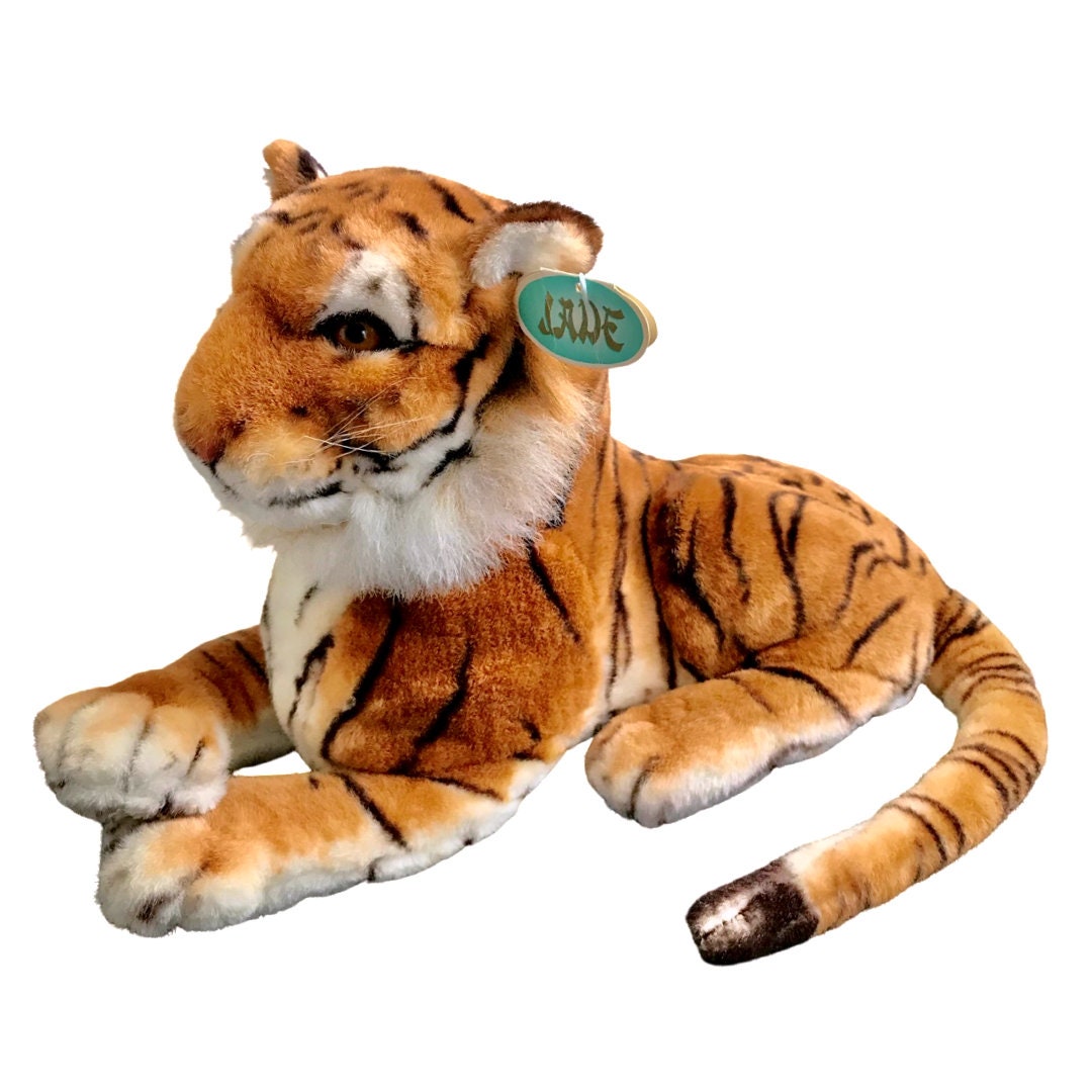 Vintage Large Realistic Bengal Tiger Jade Plush, Toronto Canada - Etsy