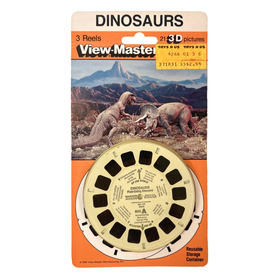 1987 Dinosaurs View-master 3 Reel Set Plant Eating Dinosaurs Lot of 3 ...