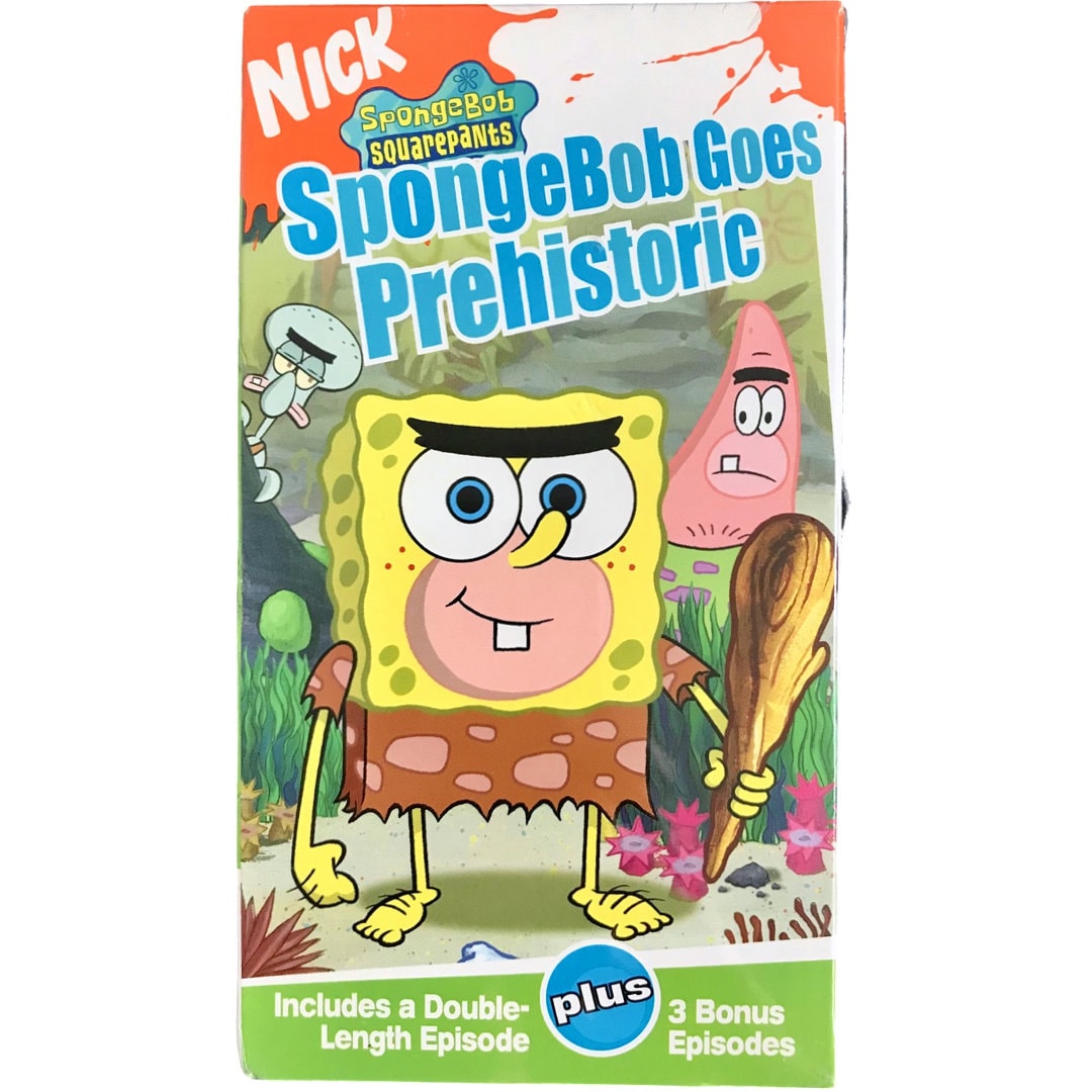 Spongebob Squarepants Spongebob Goes Prehistoric (VHS, 2004) - Etsy