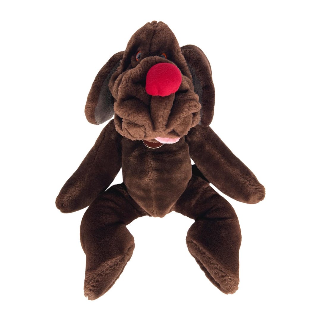 Wrinkles Ganz Bros 1981 Plush Brown Stuffed Dog Hand Puppet - Etsy