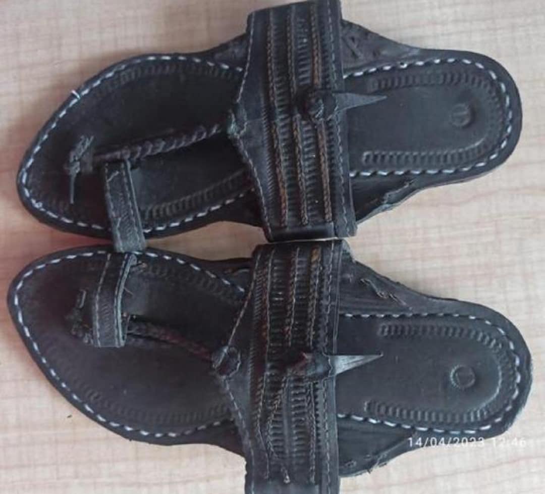 Mens Handmade Hippie Jesus Buffalo Sandals Leatherindian Traditional Kolhapuri Chappalslip