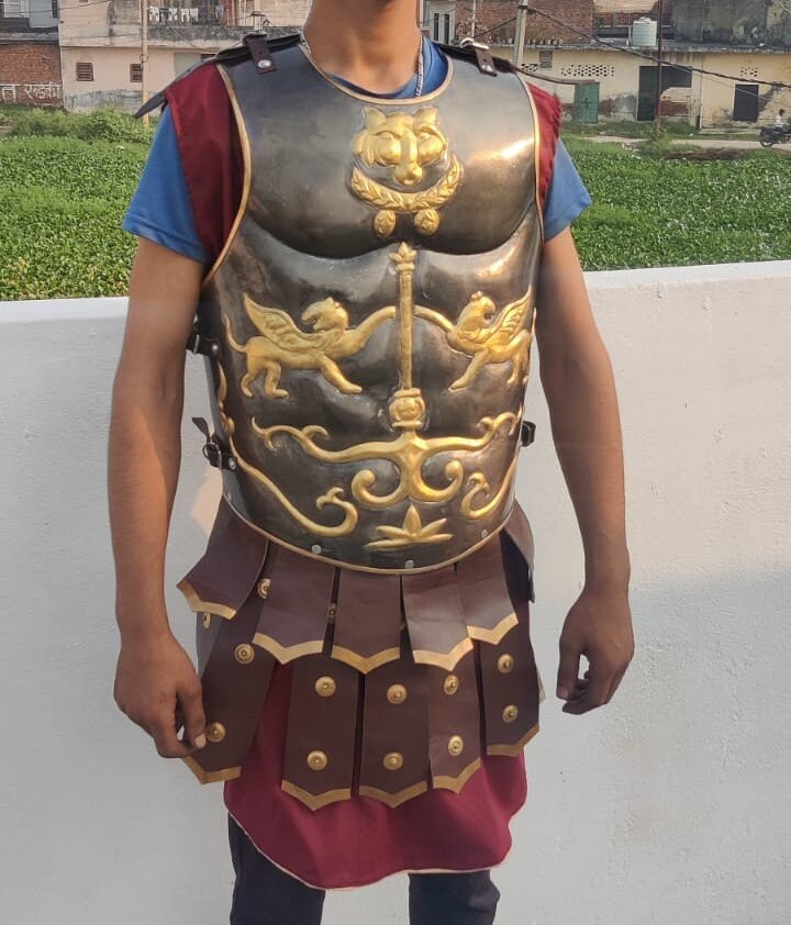 18ga Steel Medieval Armor Roman Cuirass Reenactment Knight Breastplate ...