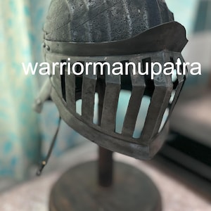 Medieval Larp Armor Dark Souls Inspired Helmet Alva Knight Old Metal ...