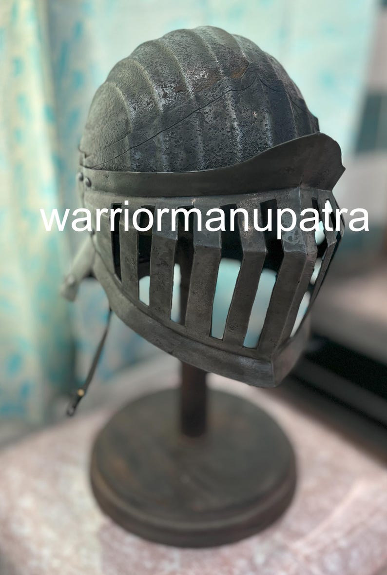 Medieval Larp Armor Dark Souls Inspired Helmet Alva Knight Old Metal ...