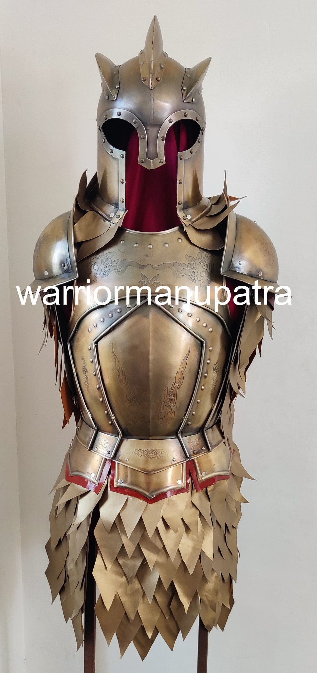 Medieval Steel Larp Warrior Kingsguard Half Body Armor Suit Knight Full ...