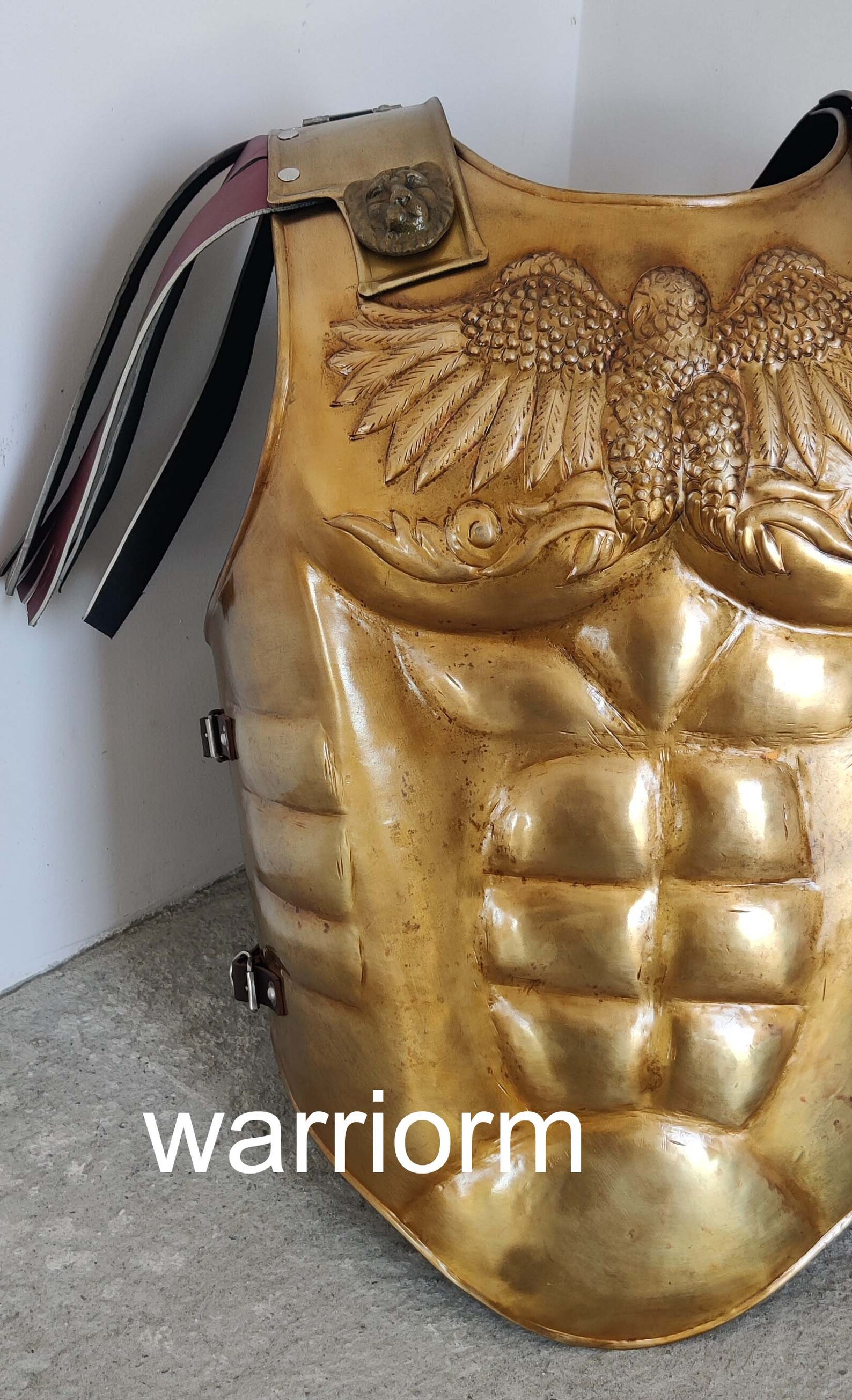 Handmade Steel Medieval Chiseled Roman Cuirass Knight Reenactment ...