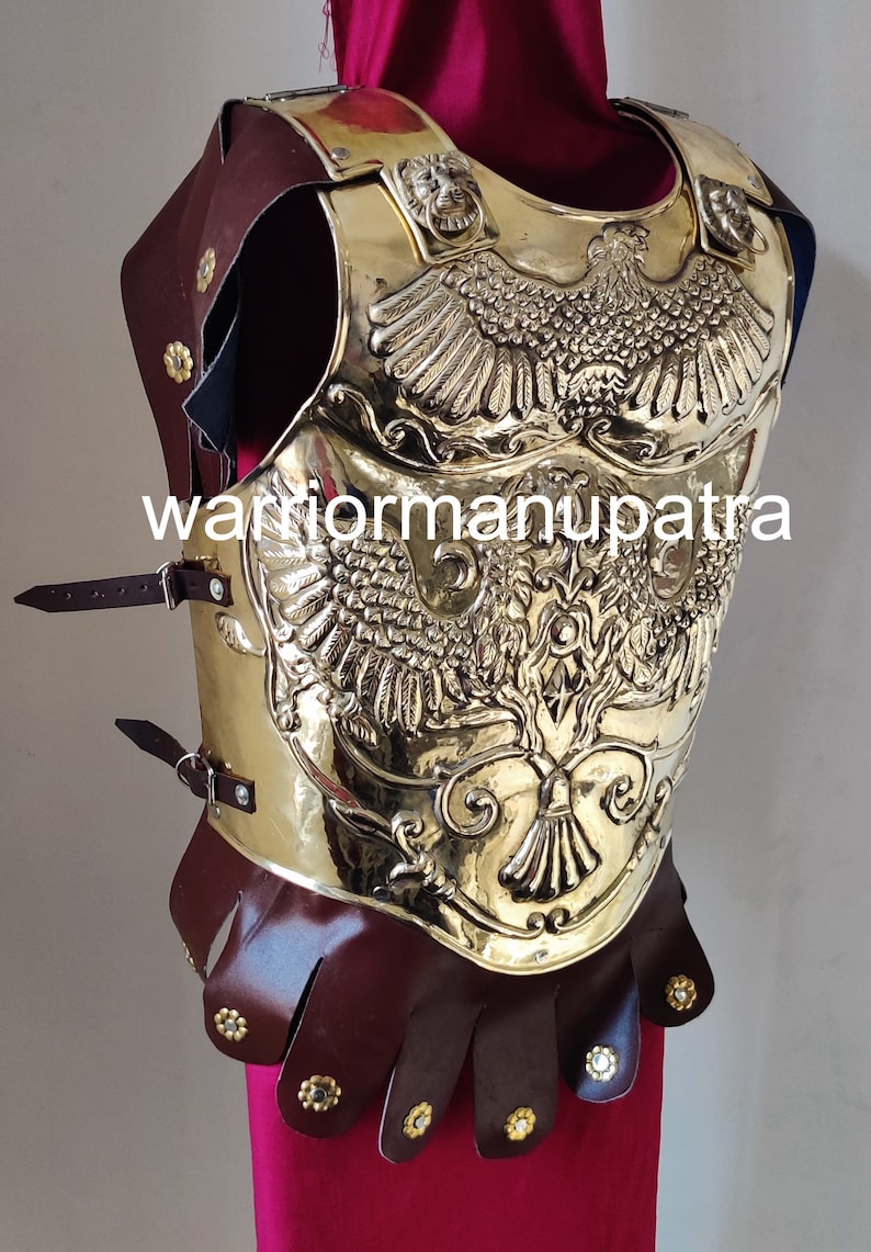 Medieval Brass Big Eagle Armor Roman Cuirass Reenactment Breastplate - Etsy