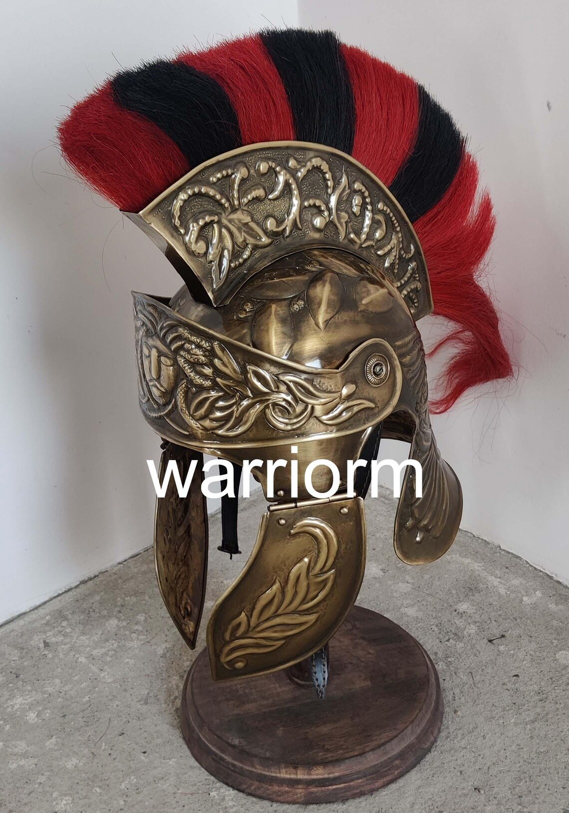 Medieval Brass Ant Helmet Armor Roman Cuirass Reenactment 18ga Steel - Etsy