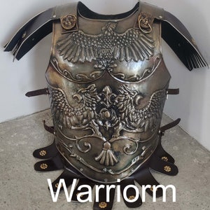 Handmade SPQR 18ga Steel Medieval Armor Roman Chiseled Cuirass Knight ...