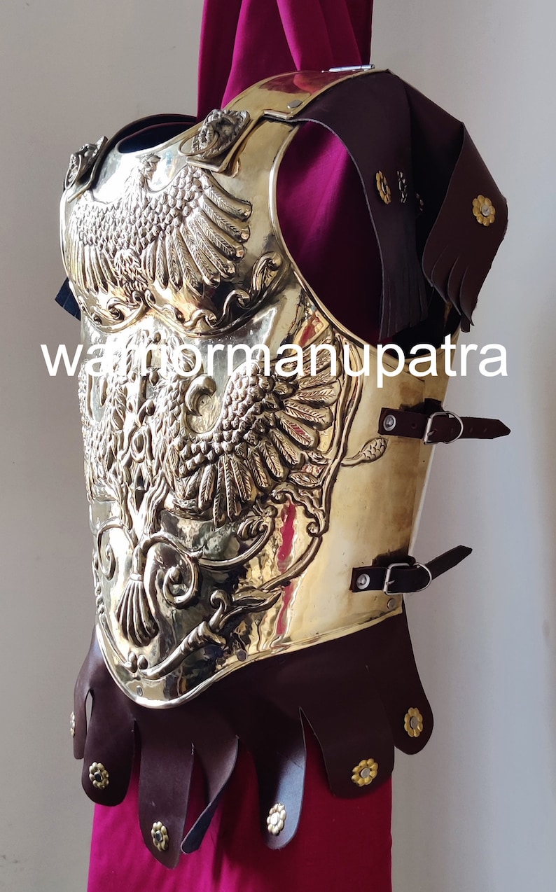 Medieval Brass Big Eagle Armor Roman Cuirass Reenactment Breastplate - Etsy