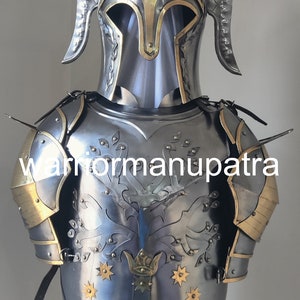 18ga Gondor Fountain Half Body Armor Suit Cuirass Pauldron With Helmet ...