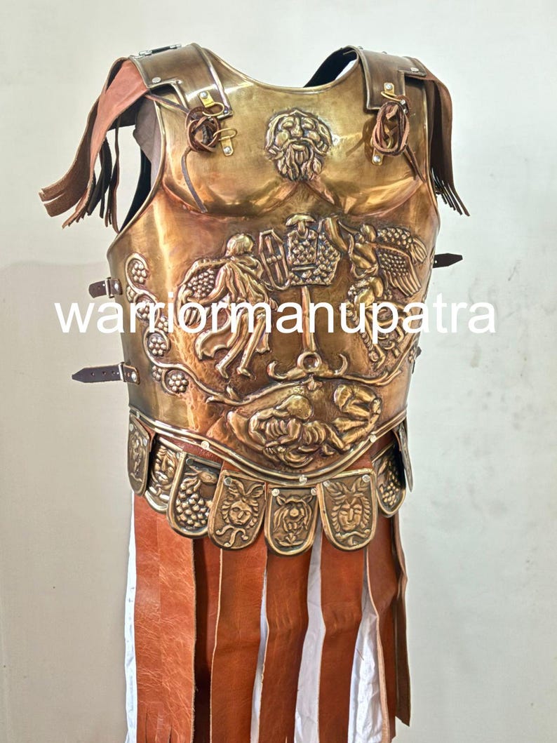 18 Guage Steel Medieval Gladiator Armor Roman Reenactment Breastplate ...