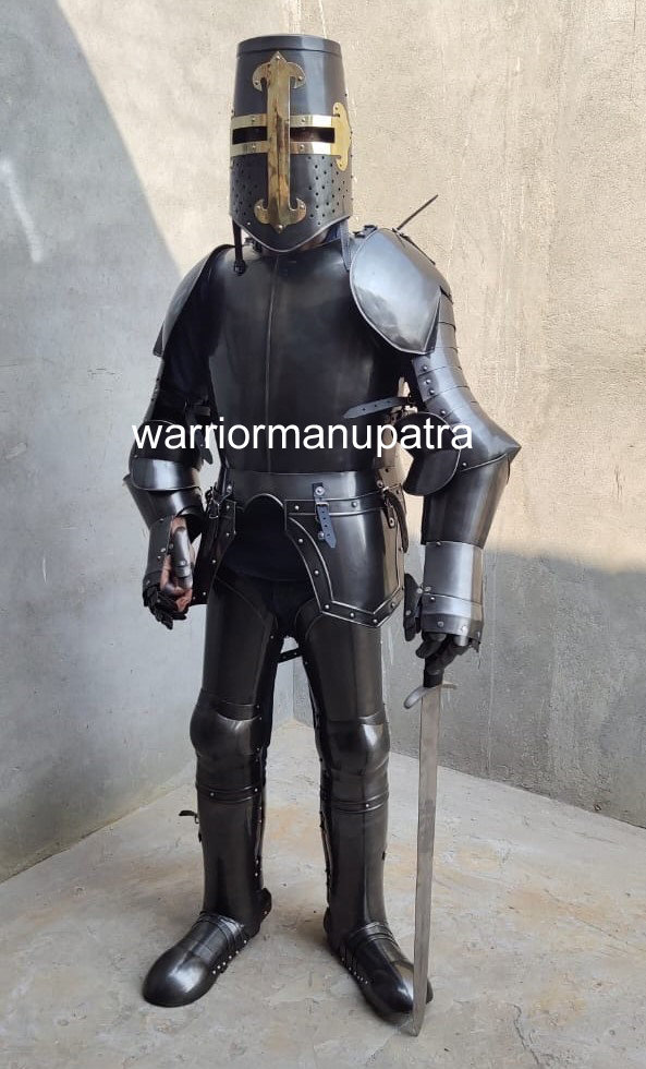 Medieval Wearable Knight Suit of Armor Antique Crusader Combat Full ...