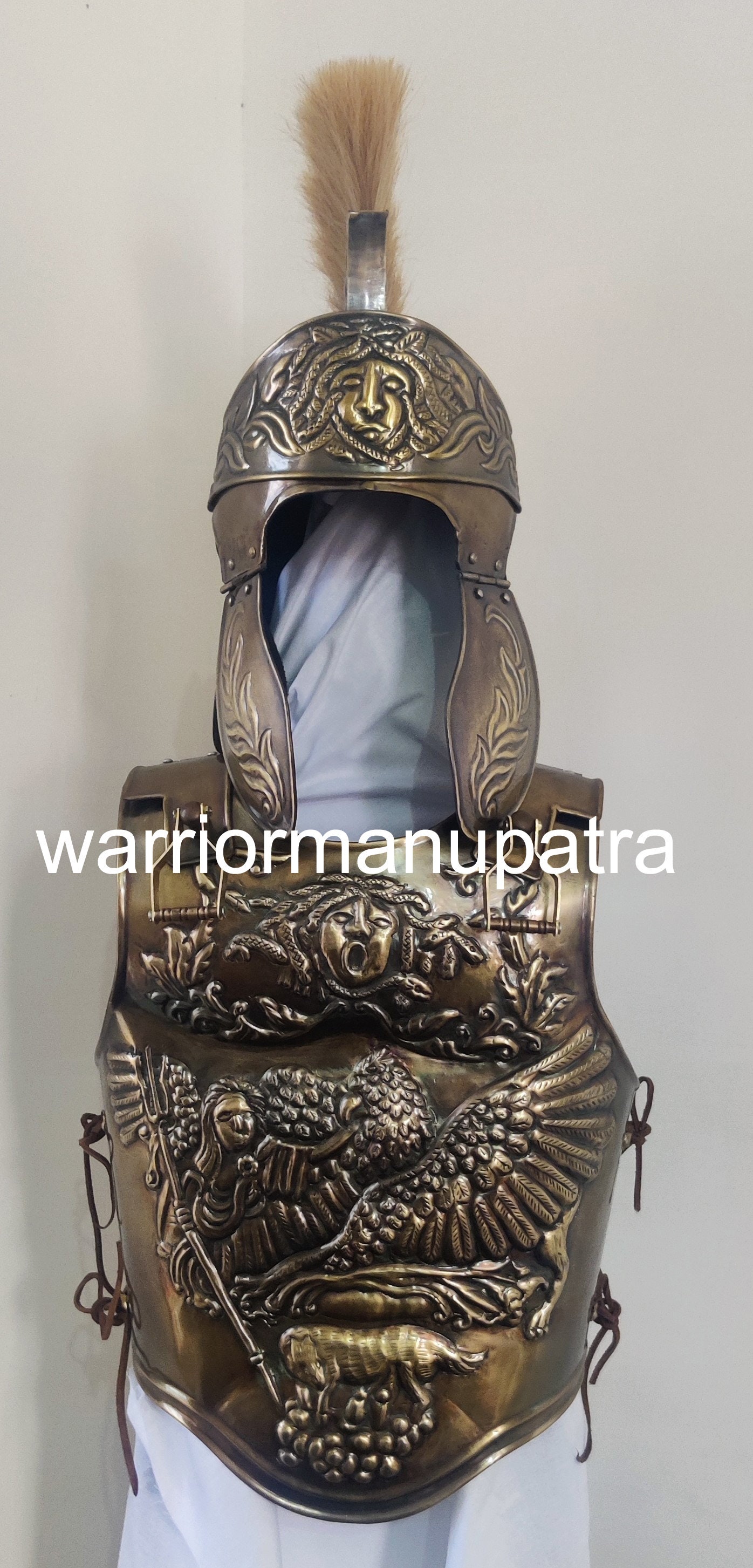 18ga Steel Medieval Armor Roman Cuirass Reenactment Knight Breastplate With Helmet - Etsy