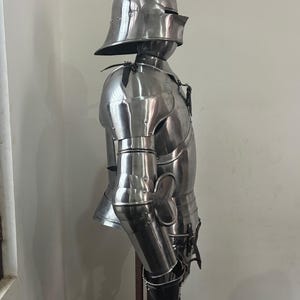 Gothic Body Armour With Sallet Helmet and Bevour – Hand-forged Metal ...