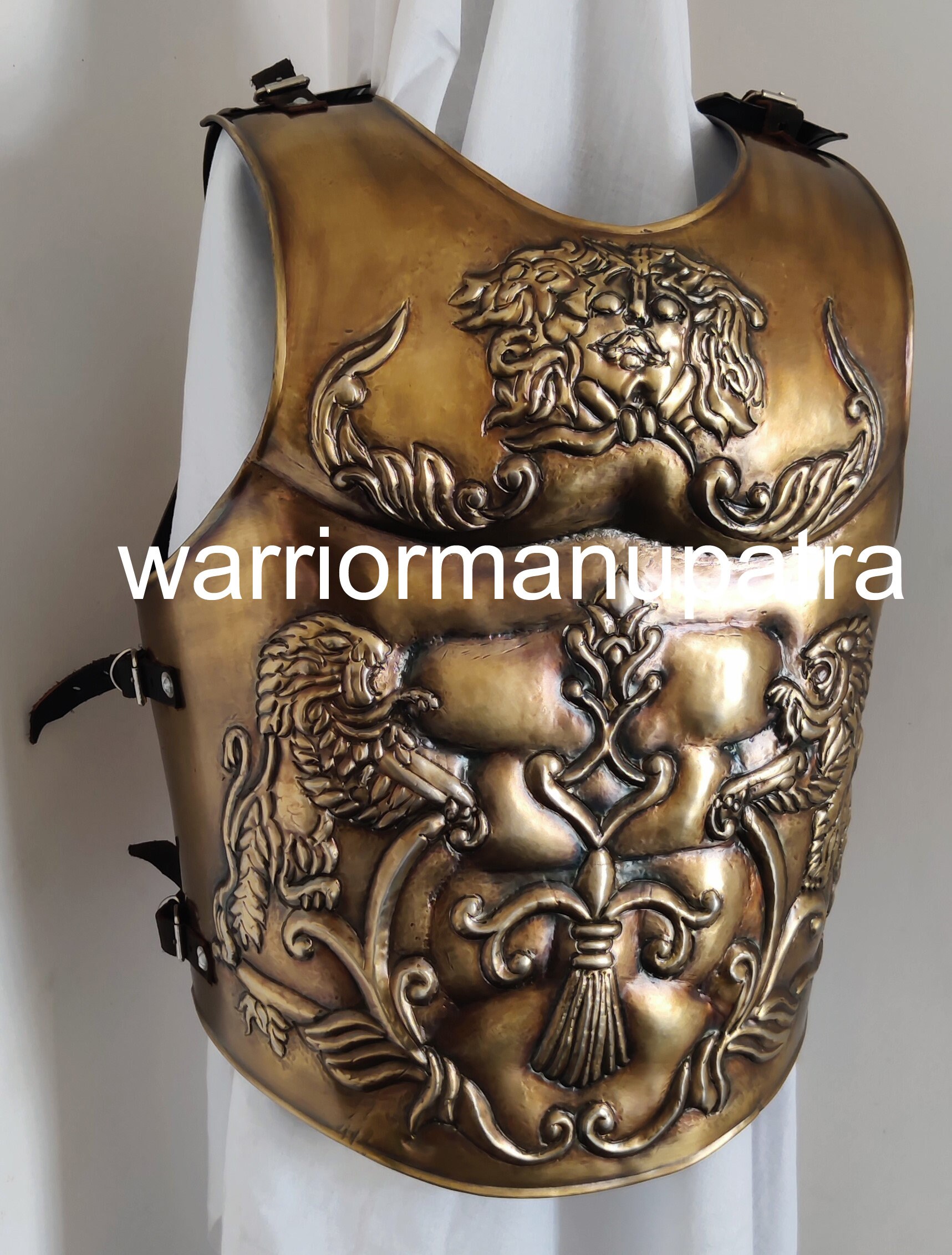 18ga Steel Medieval Armor Roman Cuirass Reenactment Knight Breastplate ...